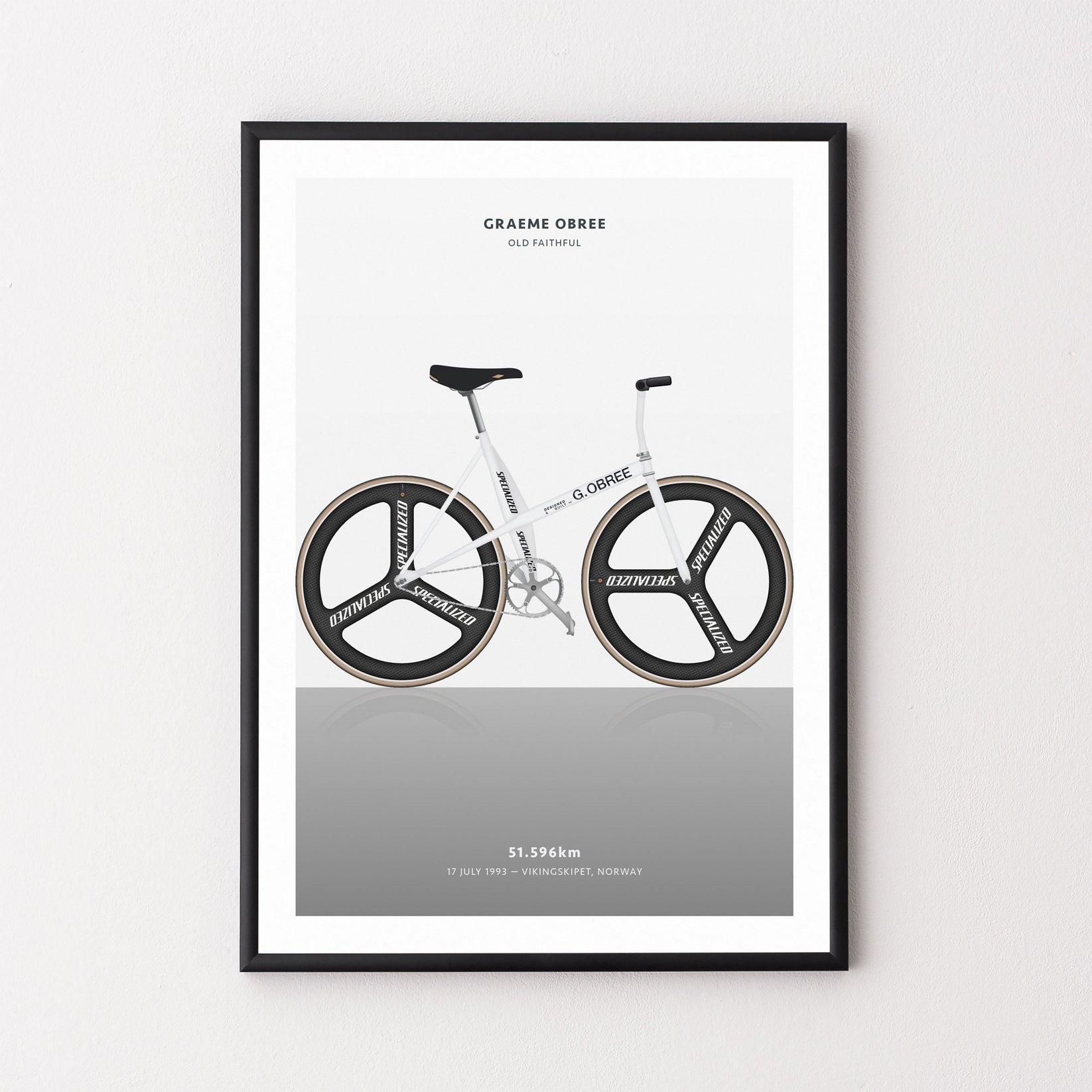 Graeme Obree Hour Record Poster - Old Faithful – The English Cyclist
