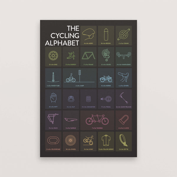 The Cycling Alphabet Poster – Gifts for Kids Big and Small – The ...