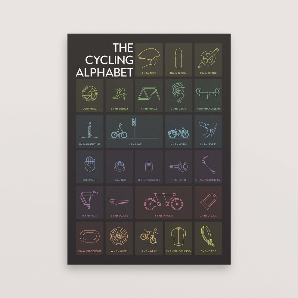 The Cycling Alphabet Poster – Gifts for Kids Big and Small – The ...